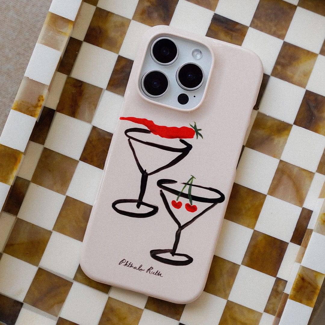 Chili Cherry Bold Design Phone Case | The Dairy x Phthalo Ruth