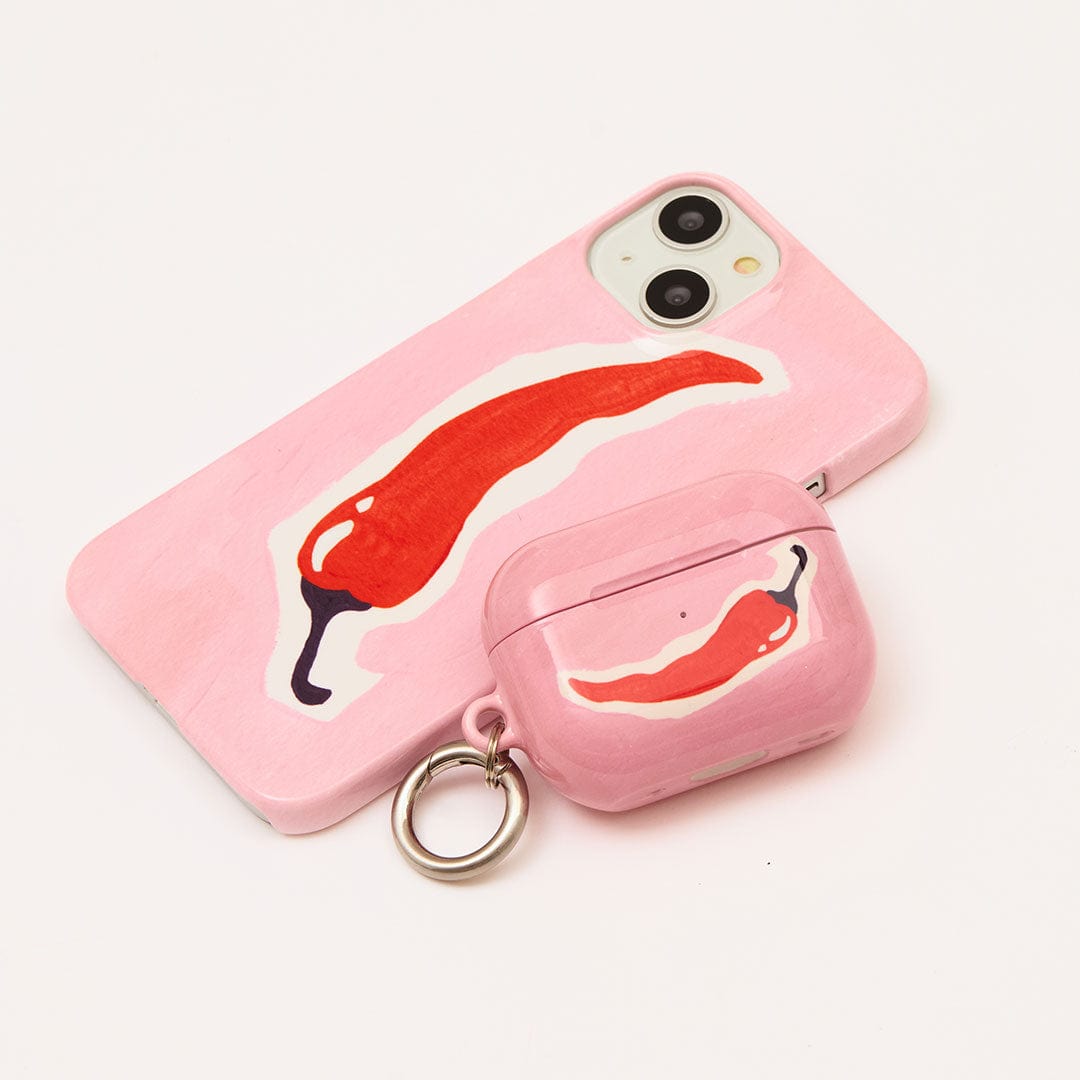 Chilli Pepper Cute Pattern Pink and Red Phone Case – The Dairy