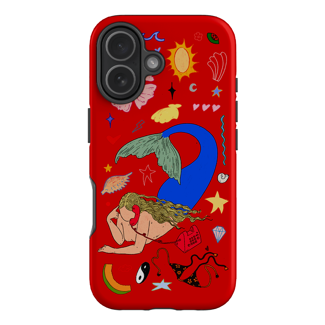 Mermaid Salad Scarlet Illustrated Phone Case | The Dairy